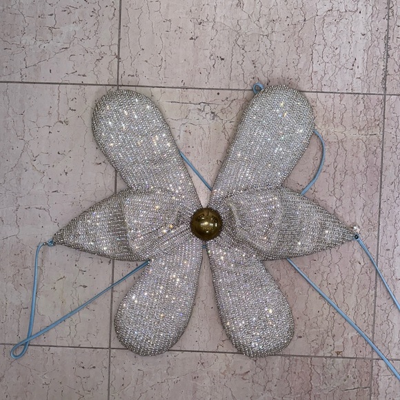 AREA | Tops | Area Nyc Crystal Embellished Flower Top Rare | Poshmark